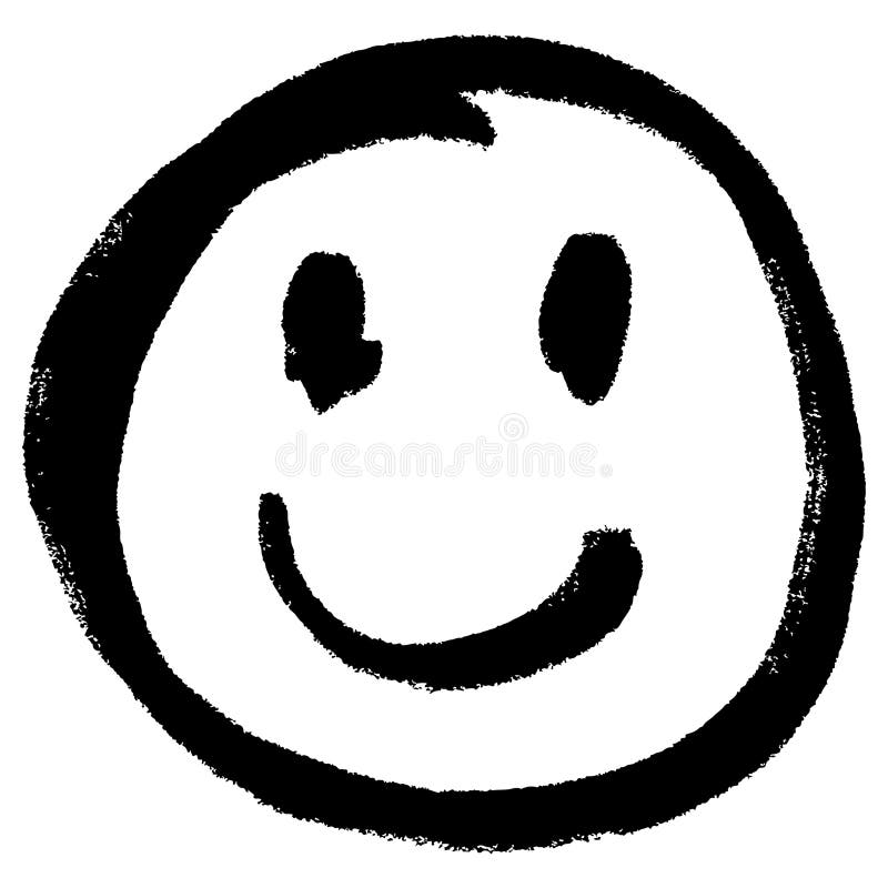 Doodle Sketch Style of Smile Face Icon Vector Illustration for Concept ...