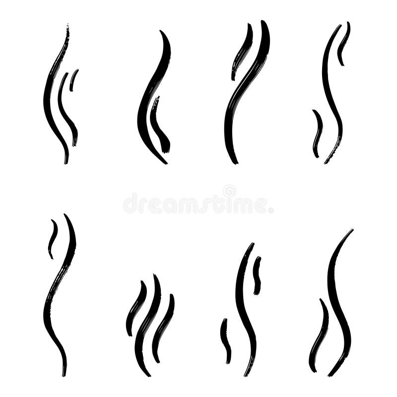 Doodle Sketch Style of Smoke Symbol Drawn Illustration for Concept ...