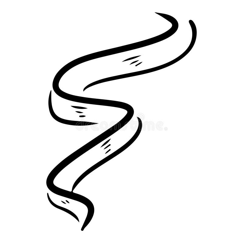 Doodle Sketch Style of Smoke Symbol Drawn Illustration for Concept ...