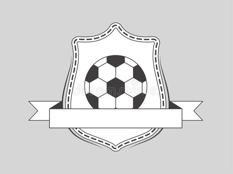 Soccer shield logo stock illustration. Illustration of school - 139195625