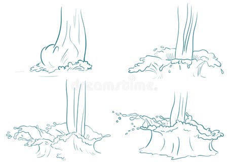 Doodle Splash - Animation Frames Stock Vector - Illustration of ocean ...