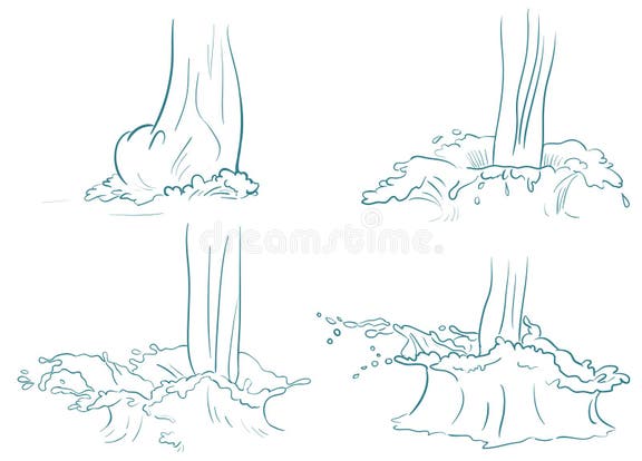 Doodle Splash - Animation Frames Stock Vector - Illustration of ocean ...