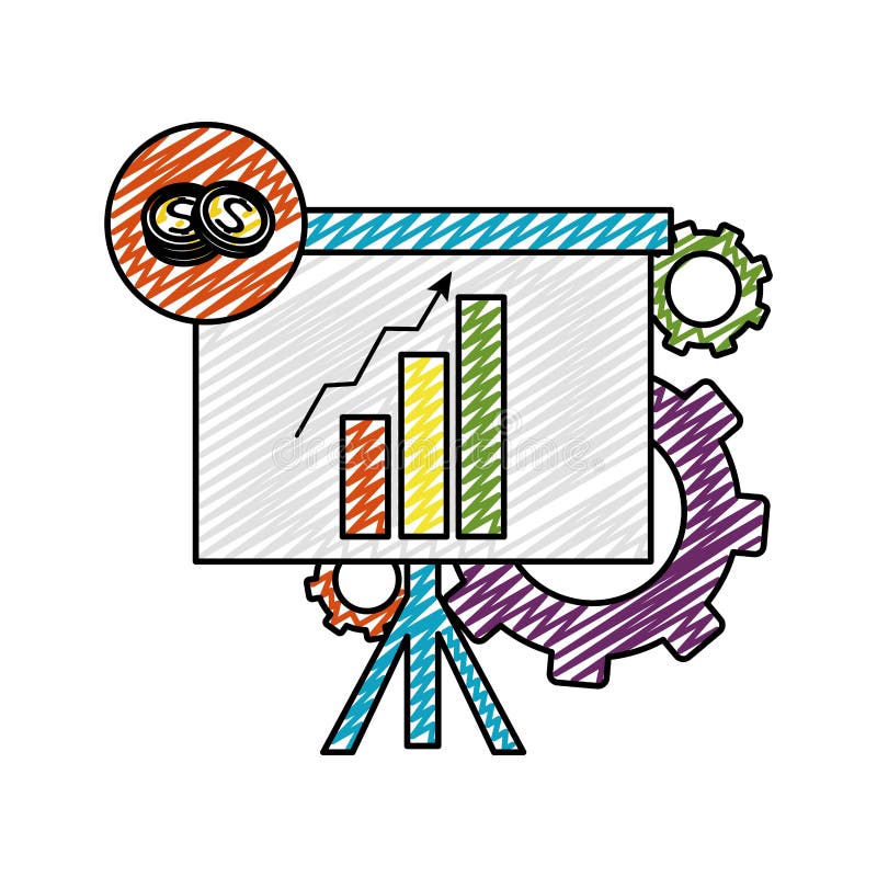 Statistics Graphics Cartoon Stock Vector - Illustration of icon ...