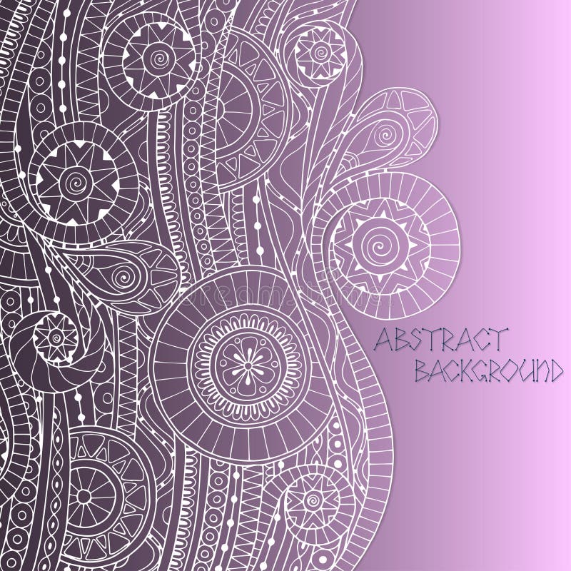 Doodle Style Background Pattern in Vector. Stock Vector - Illustration ...