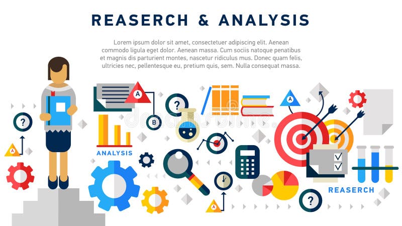 Doodle Style Concept of General Research Stock Vector - Illustration of ...