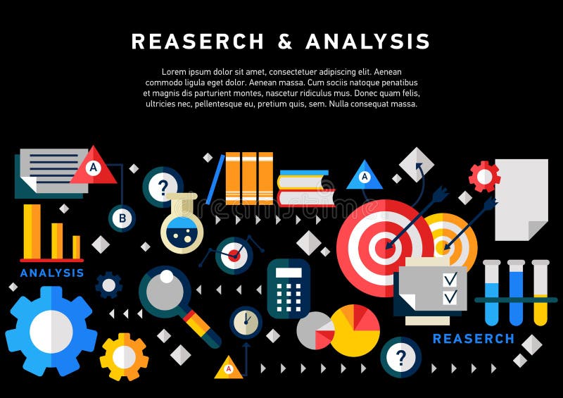 Doodle Style Concept of General Research Stock Vector - Illustration of ...