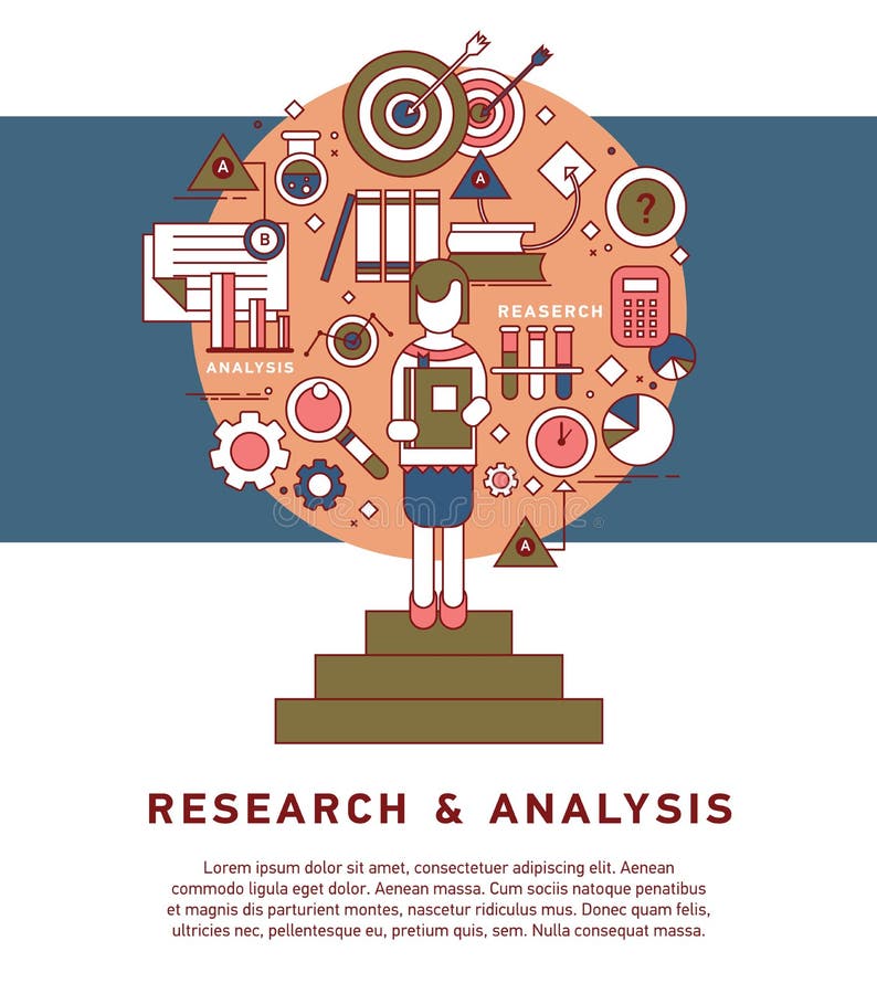 Doodle Style Concept of General Research Stock Vector - Illustration of ...