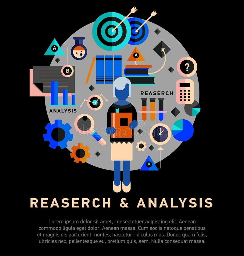 Doodle Style Concept of General Research Stock Vector - Illustration of ...