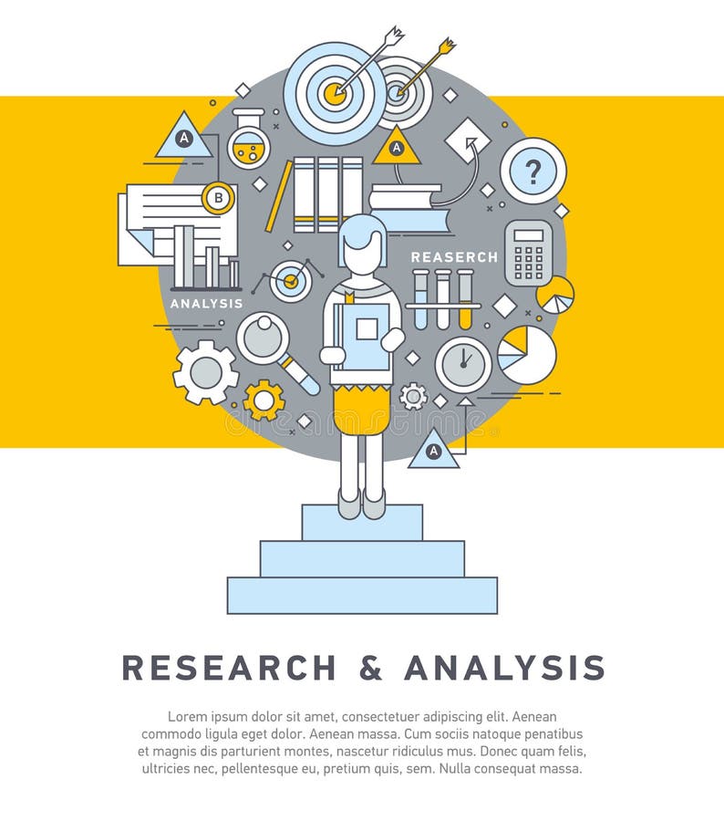 Doodle Style Concept of General Research Stock Vector - Illustration of ...