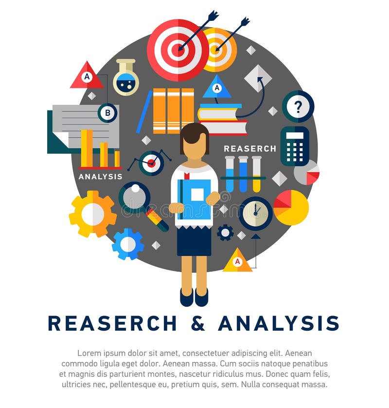 Doodle Style Concept of General Research Stock Vector - Illustration of ...