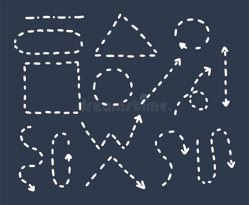 Doodle Style Hand Drawing. Arrows of Different Shapes, Pointers ...