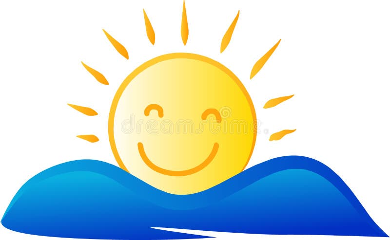 Doodle Sun Rise Vector Illustration Stock Illustration - Illustration ...