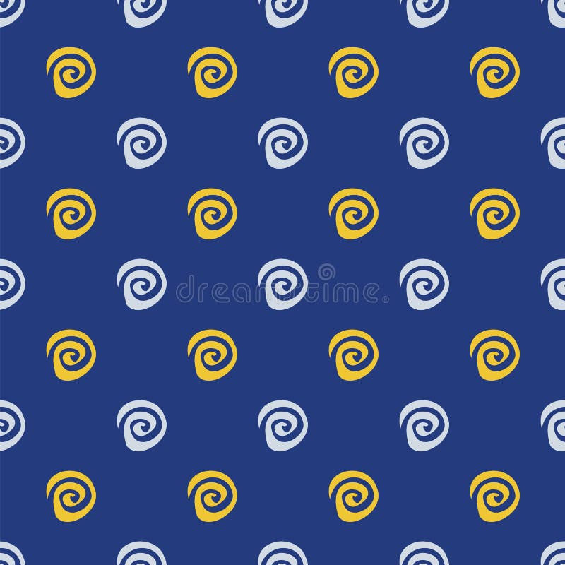 Doodle Swirl Seamless Repeat Pattern Stock Vector - Illustration of ...