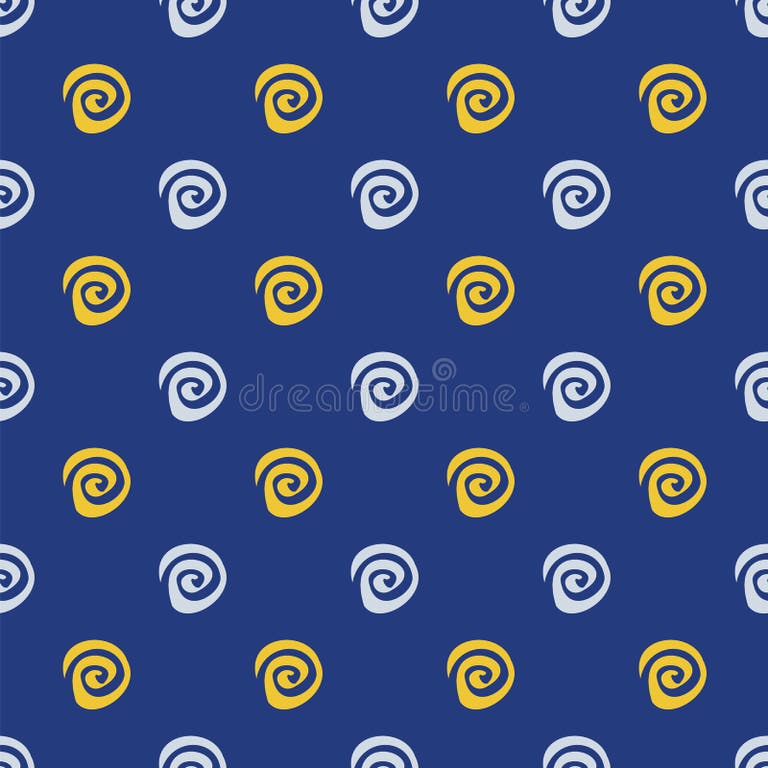Doodle Swirl Seamless Repeat Pattern Stock Vector - Illustration of ...