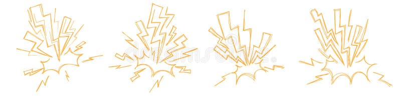 Drawing Lightening Strike Stock Illustrations – 219 Drawing Lightening ...