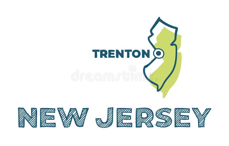 New Jersey Cartoon Map Stock Illustrations – 35 New Jersey Cartoon Map ...