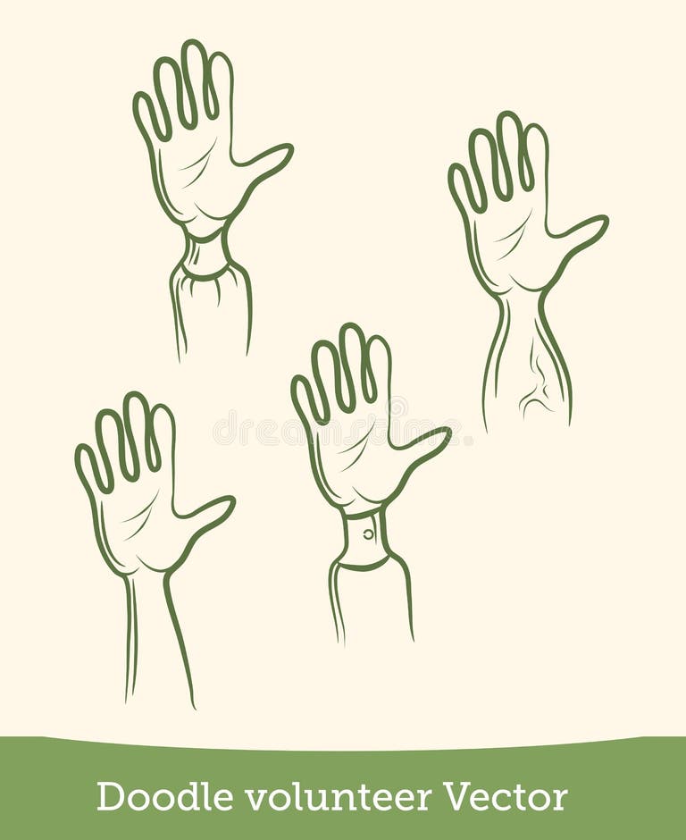 Doodle Volunteer Arm Stock Illustrations – 626 Doodle Volunteer Arm ...