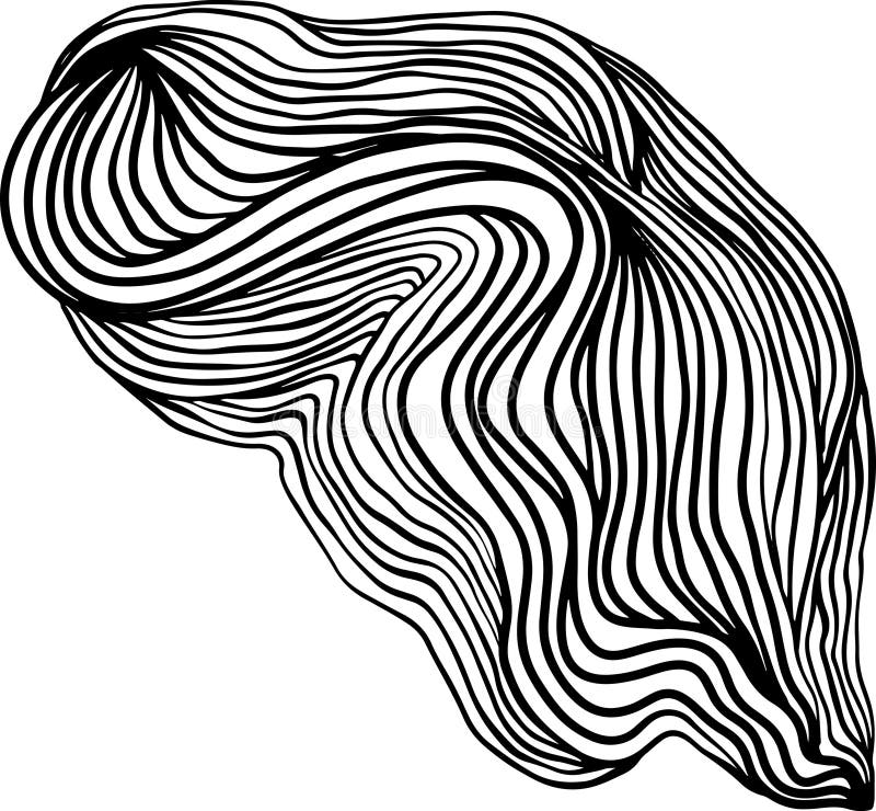 Doodle Sea Wave Icon. Hand Drawn Simple Wavy Line. Sea Storm Scribble ...