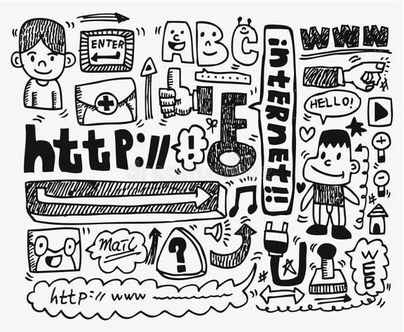 Technology Letter Doodle Stock Illustrations – 2,525 Technology Letter ...