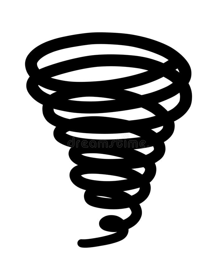 Doodle Wind Lines. Air Sketch. Cartoon Hand Drawn Windmill Stock Vector ...