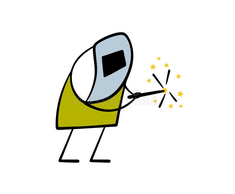 Stickman Welder Stock Illustrations – 2 Stickman Welder Stock ...
