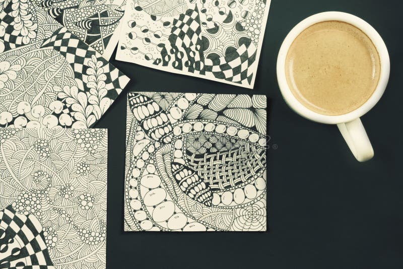 Doodle, Zen Tangle Illustration. Zen Art, Doodle Pattern for the ...