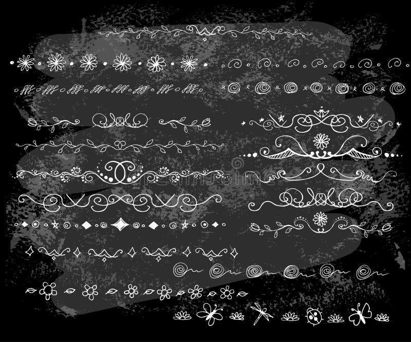 Flower Chalkboard Border Stock Illustrations – 1,560 Flower Chalkboard ...