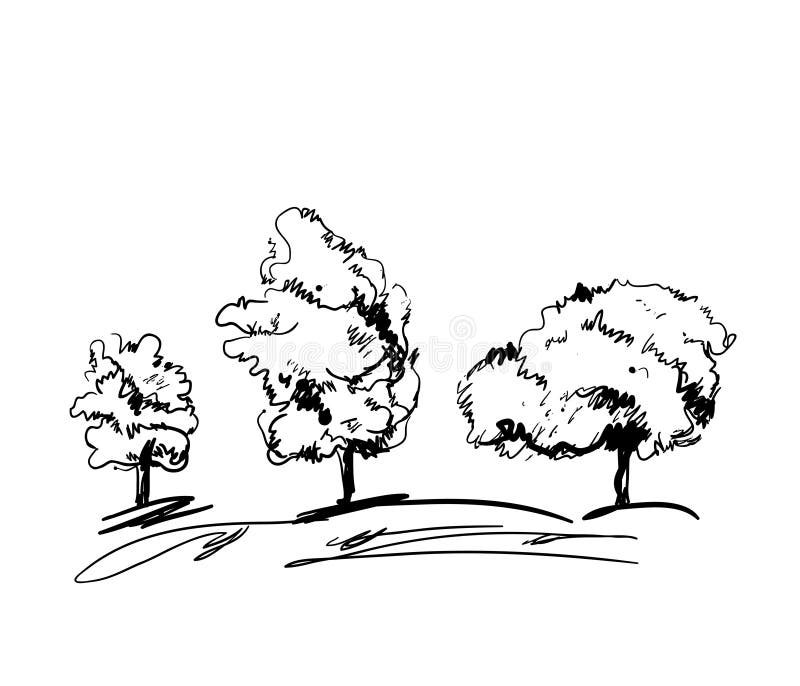 Doodles Landscape Background Stock Vector - Illustration of landscape ...