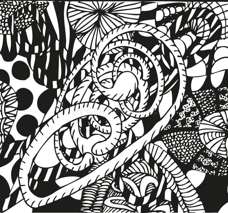 Doodling Hand Drawn Patterns Stock Vector - Illustration of drawn ...