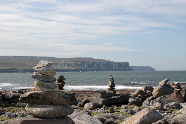 Doolin beach rock stacks stock image. Image of rocks - 18803071