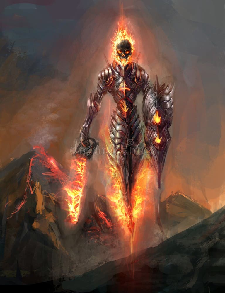 Burning Skeleton Stock Illustrations – 918 Burning Skeleton Stock ...