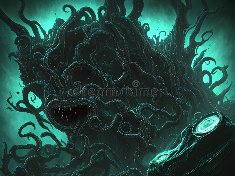 Doom Sky of Dark Energy, Generative AI Illustration Stock Photo - Image ...