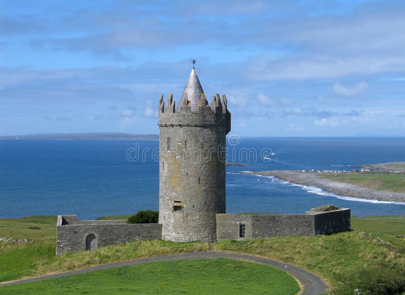 Doonagore Castle stock photo. Image of fairytale, blue - 244802