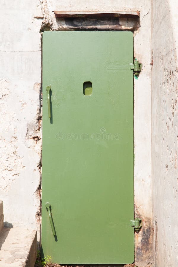 Door of WW2 bunker stock image. Image of weathered, bunker - 26264591