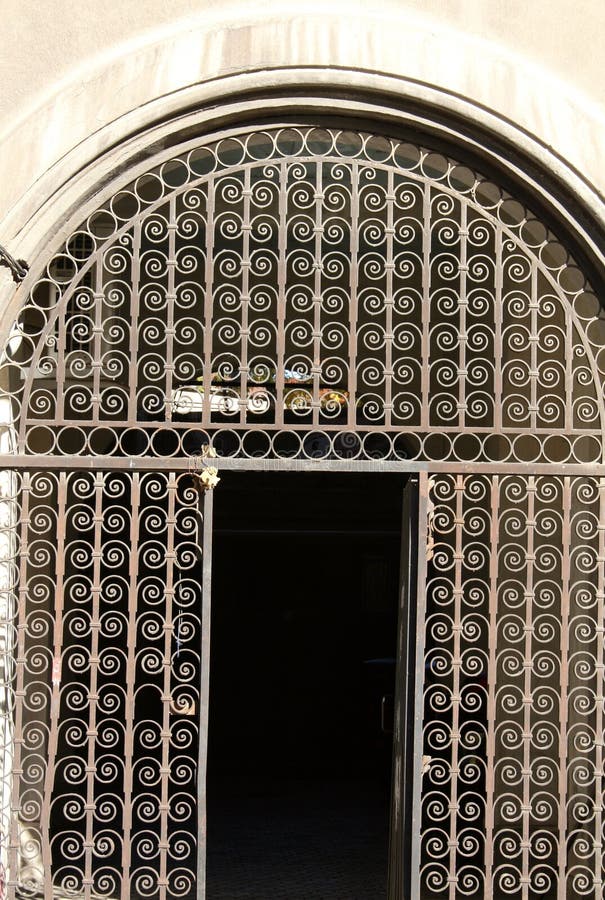 Door stock photo. Image of building, iron, bucharest, texture - 4351556