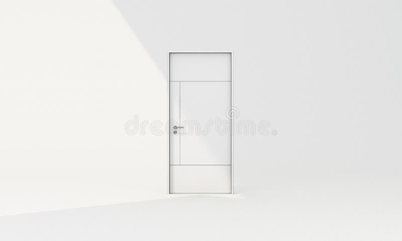 Door with Abstract Background 3d Render Stock Illustration ...