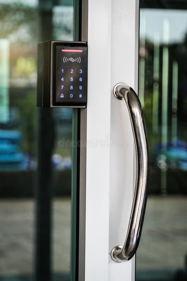 Keycard access stock photo. Image of safety, closed, doorknob - 40321124