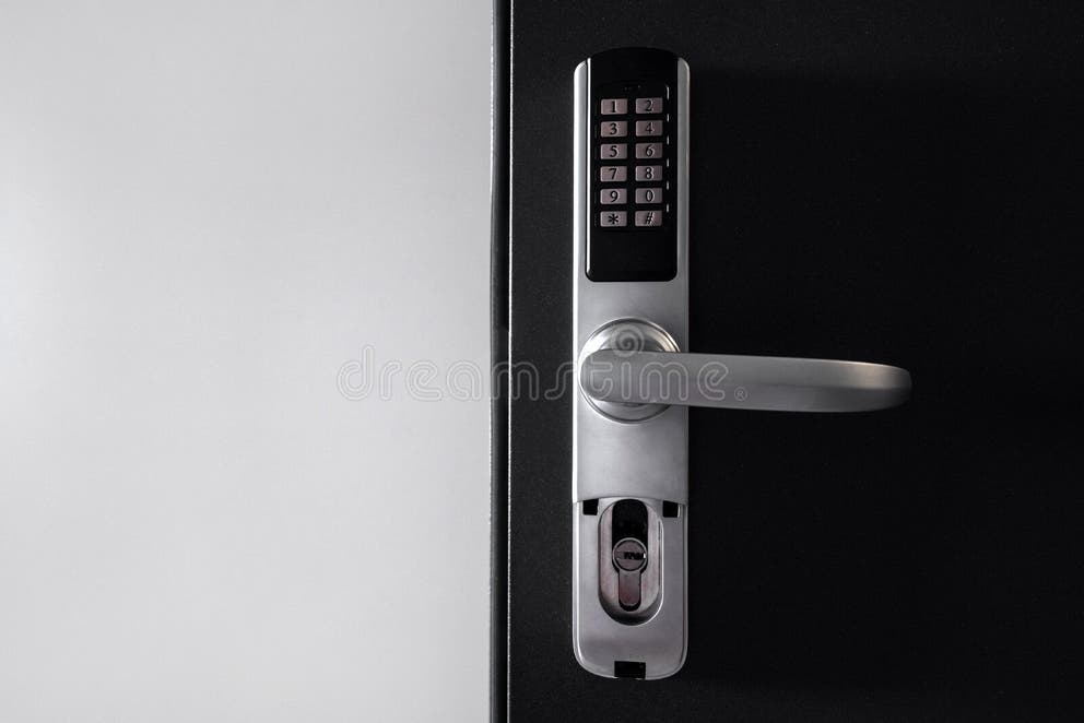 Door Access Control with Keypad on Smart Security System Stock Photo ...