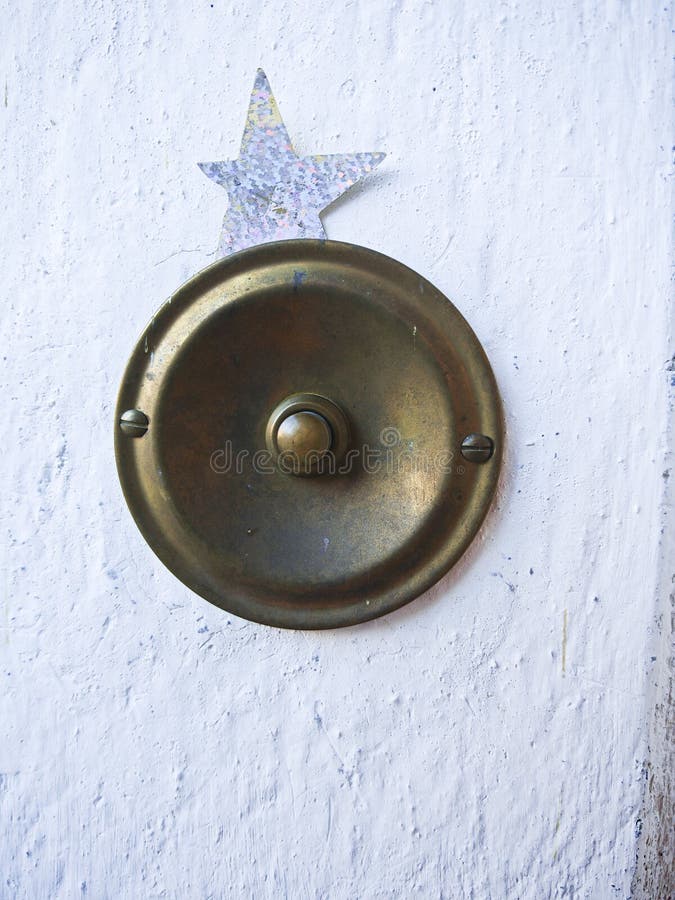 A door bell for ringing stock photo. Image of residence - 360313908