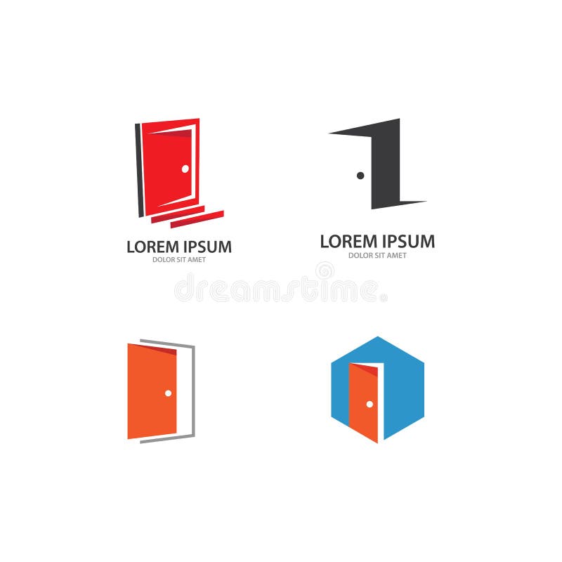 Door brand logo stock vector. Illustration of design - 174837480