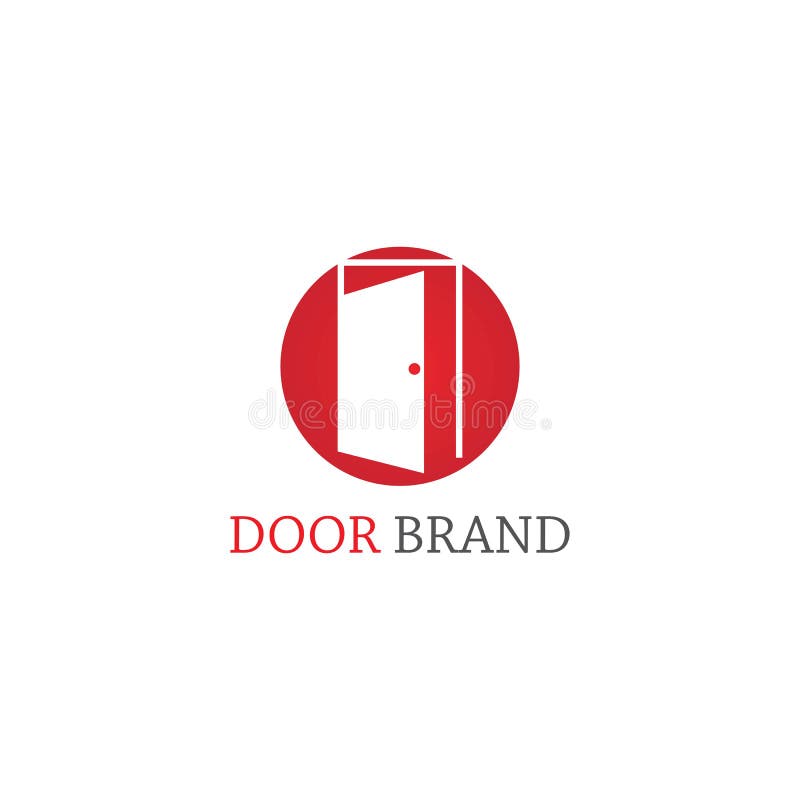 Door Brand Logo Vector Template. Stock Vector - Illustration of ...