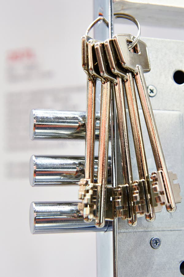Door Chubb Detector Lock and Keys Stock Photo - Image of metal, chubb ...