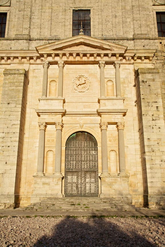 Door of church in Ucles stock image. Image of monument - 22471355