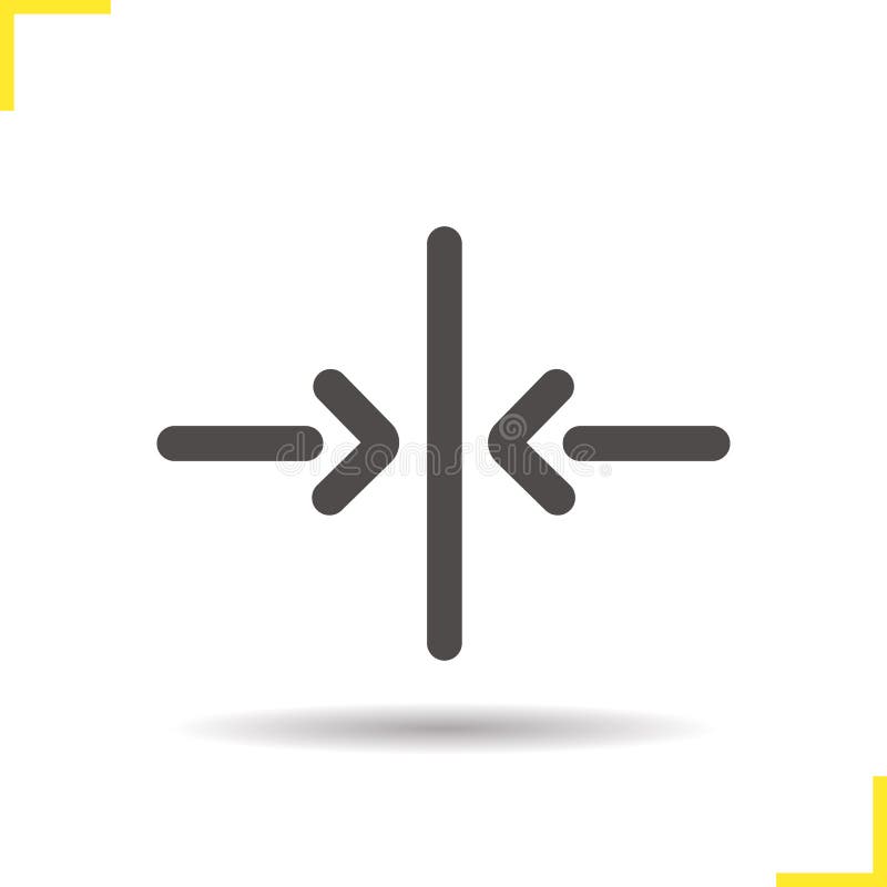 Door close arrows icon stock vector. Illustration of open - 80805466