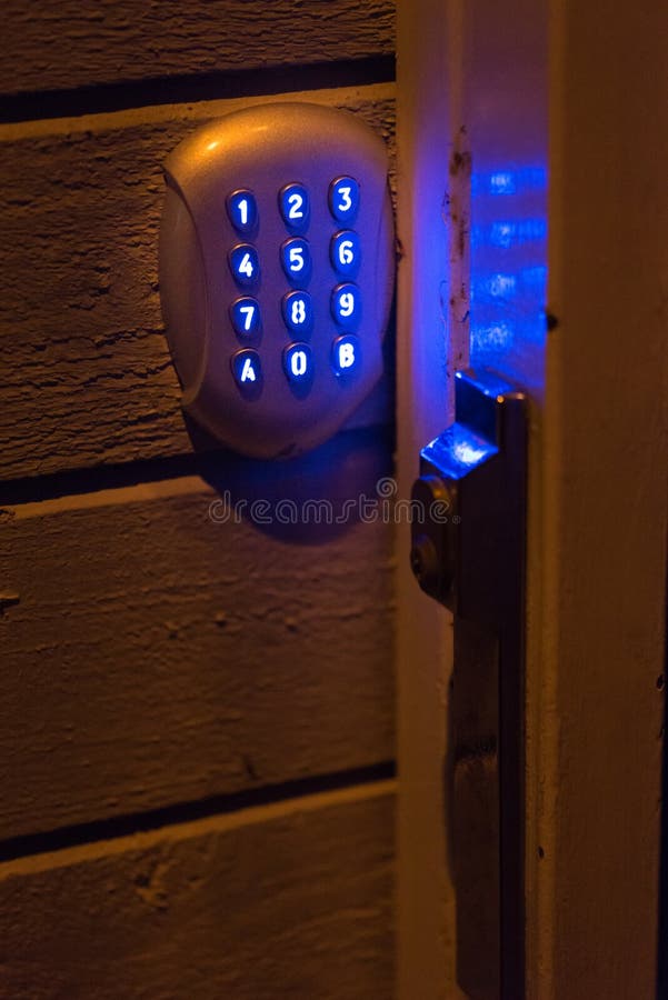 Door code lock stock photo. Image of modern, entry, cover - 46531626