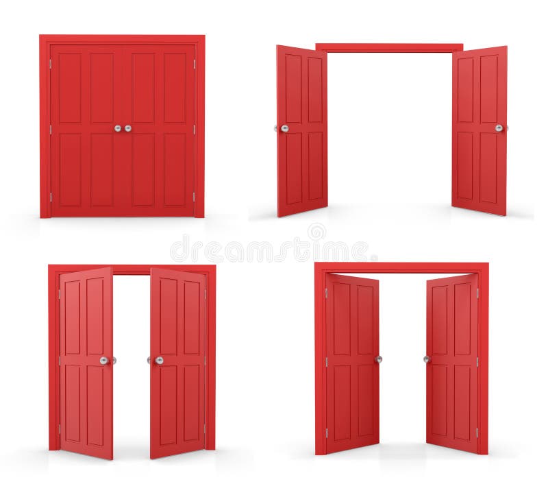 Open Double Doors Clipart