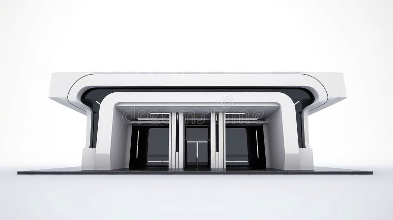 3d Render of a Modern Interior 3d Render of a Modern Building Door ...