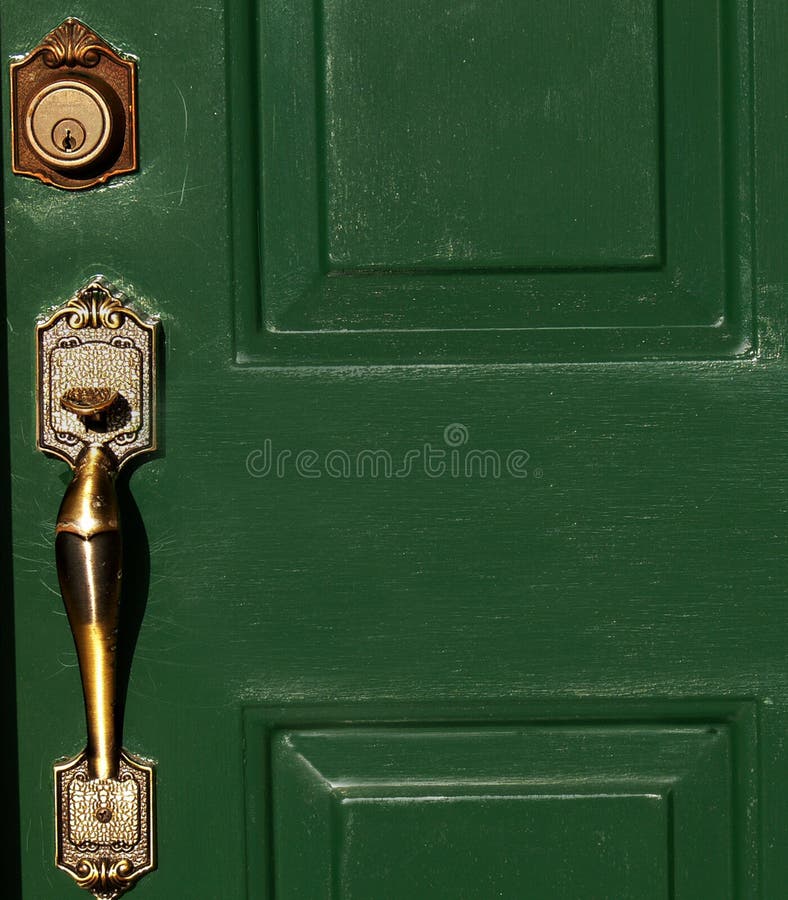Door Detail stock image. Image of entrance, closeup, handle - 1261943