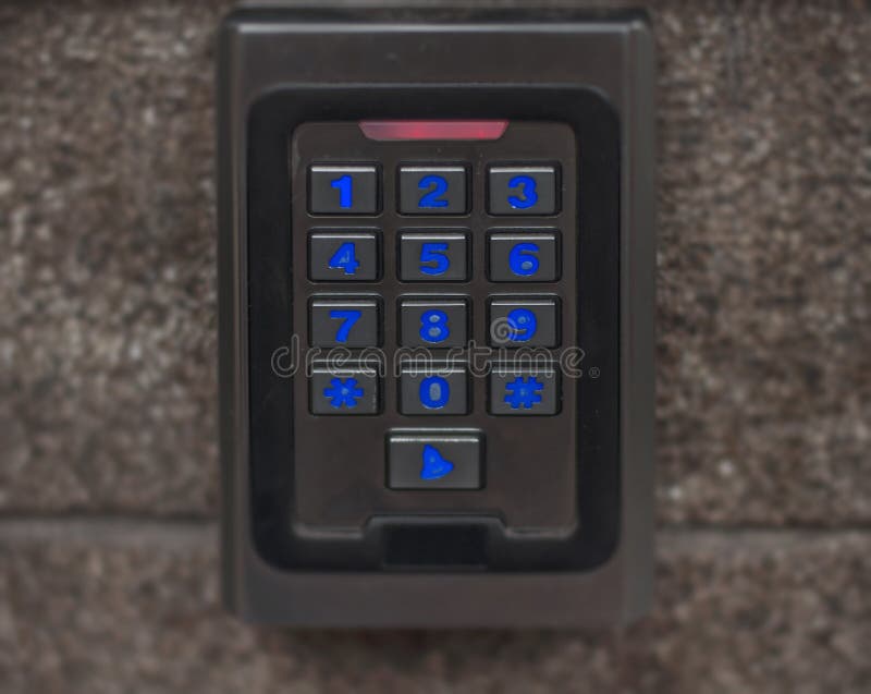 Door Digital Electronic Access Password Protect Security Sensor Stock ...