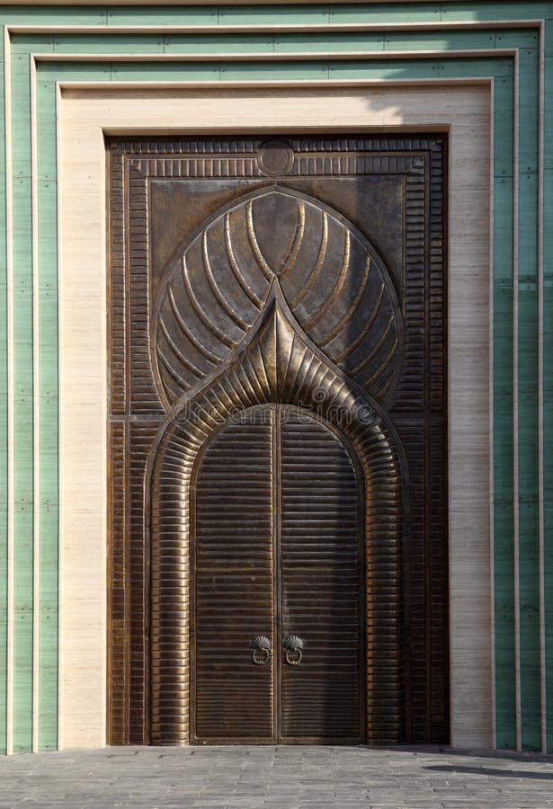 Door in Doha, Qatar stock image. Image of middle, qatar - 23762513